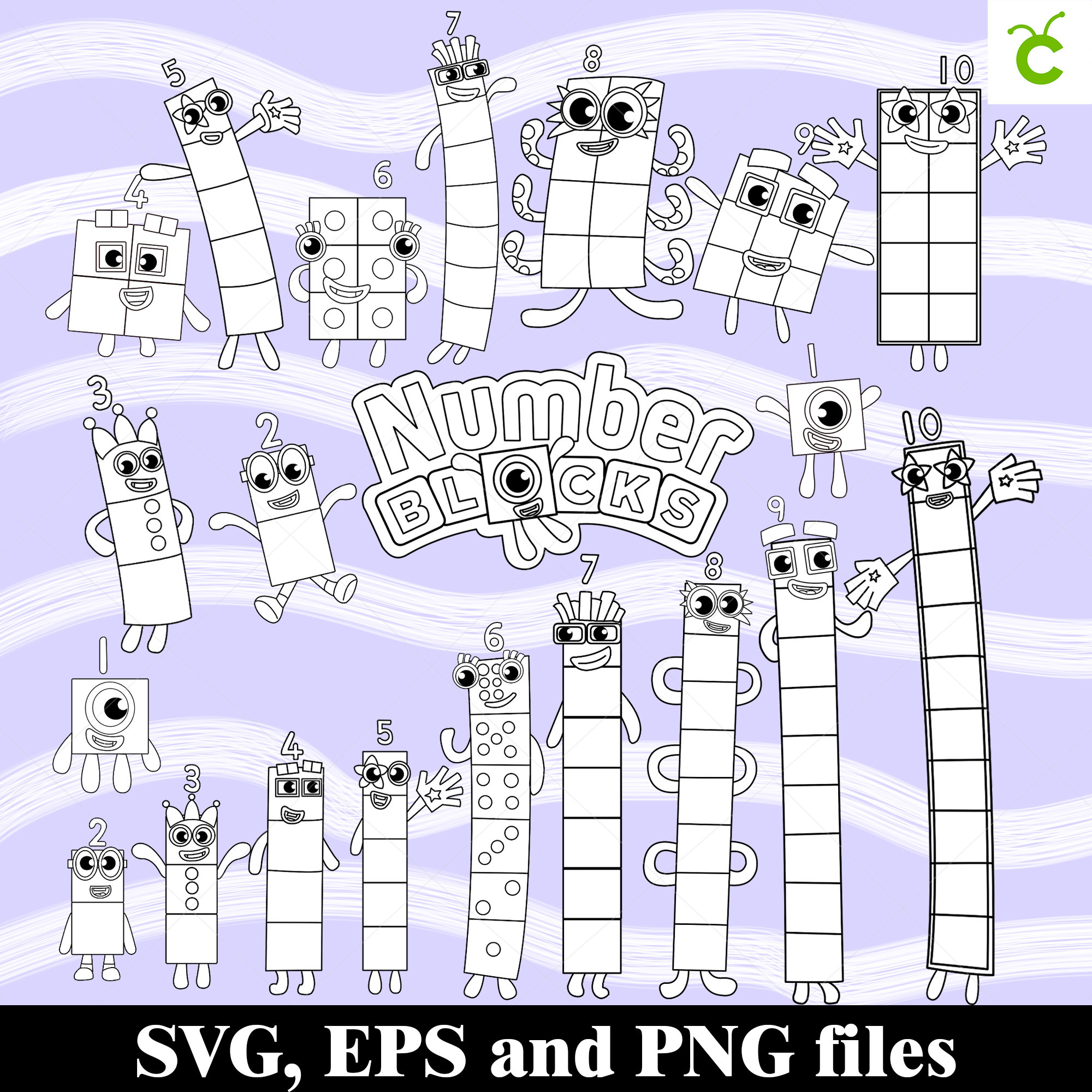 Numberblocks Svg Bundle Number Blocks Svg Number Blocks Etsy Images