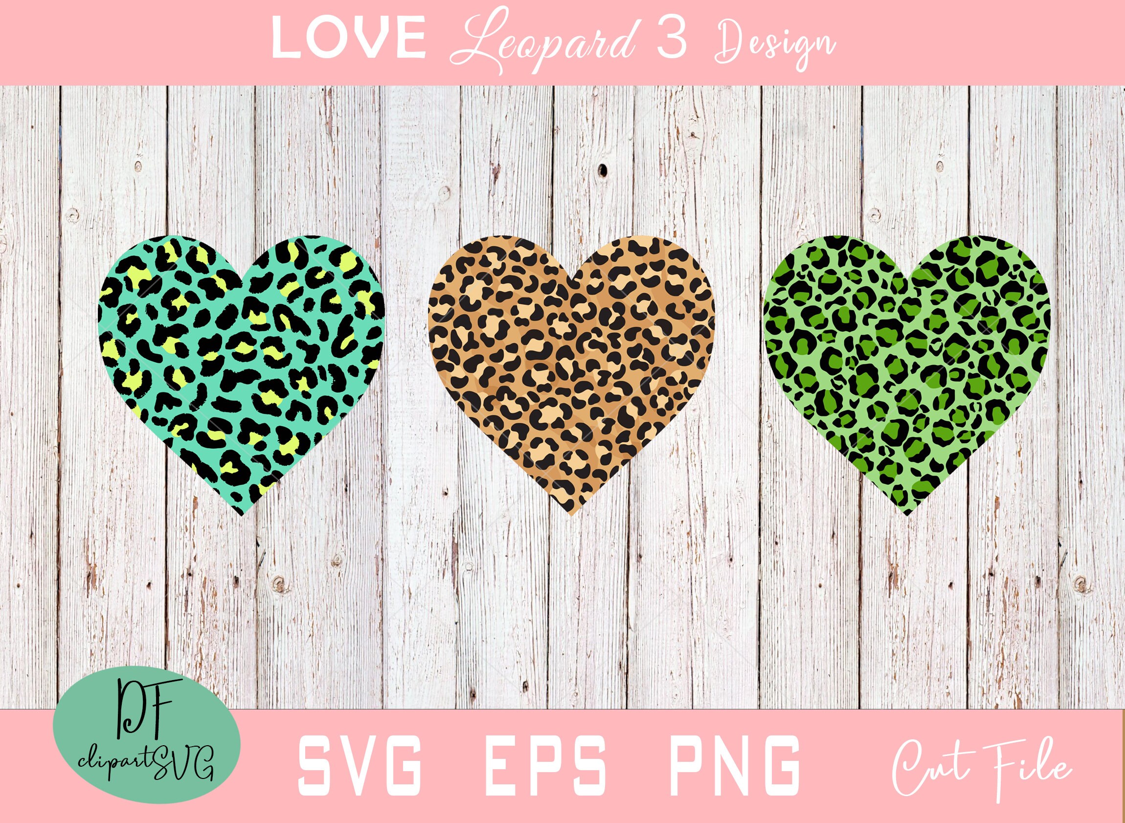 Leopard Heart Svg Cheetah Heart Svg Heart Svg Love Svg - Etsy