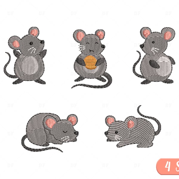 Mouse Machine Embroidery Designs - Etsy