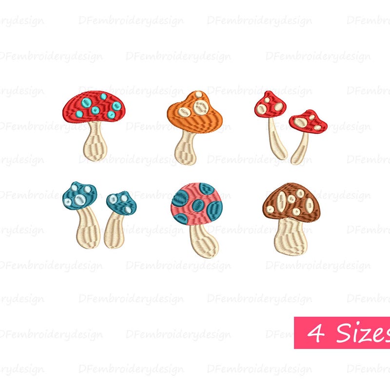 Mushroom Embroidery - Etsy