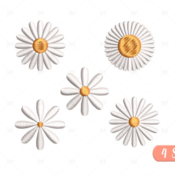 Daisy Embroidery - Etsy
