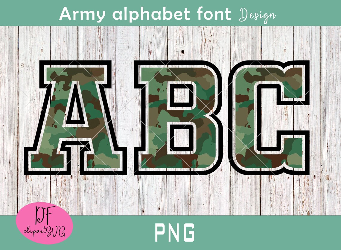 Army Alphabet Army Font Stencil Font Stencil Font PNG - Etsy Canada