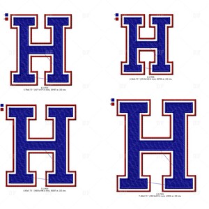 Varsity Font Embroidery Design: Athletic Letters & Numbers (4 Sizes) - Etsy