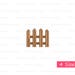 Mini Wooden Fence Embroidery Design: Rustic Garden Pattern (digital ...