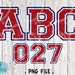 Baseball Font: PNG Letters and Numbers (digital Download) - Etsy