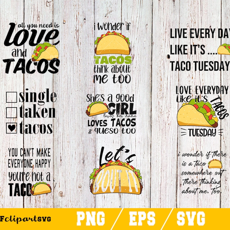 Taco Svg File - Etsy