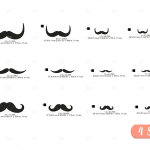 Mini Mustache Embroidery Designs, Mustache Embroidery Designs, Machine ...