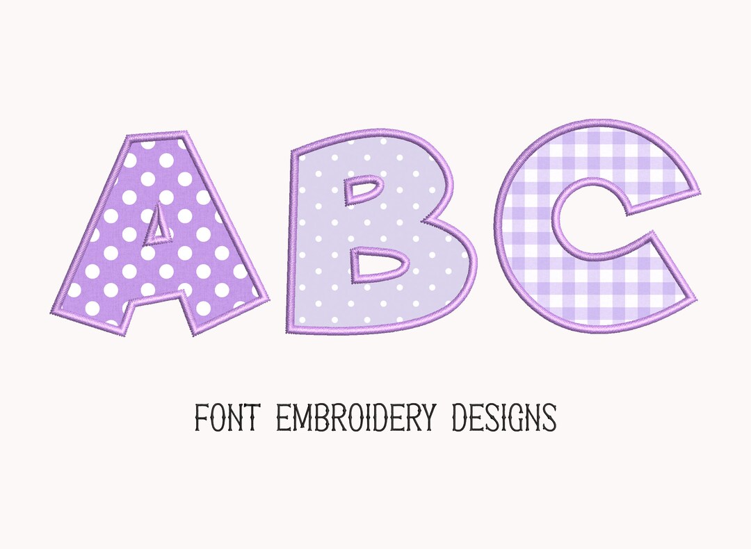 Font Applique Embroidery Design, Applique Font Embroidery Design ...