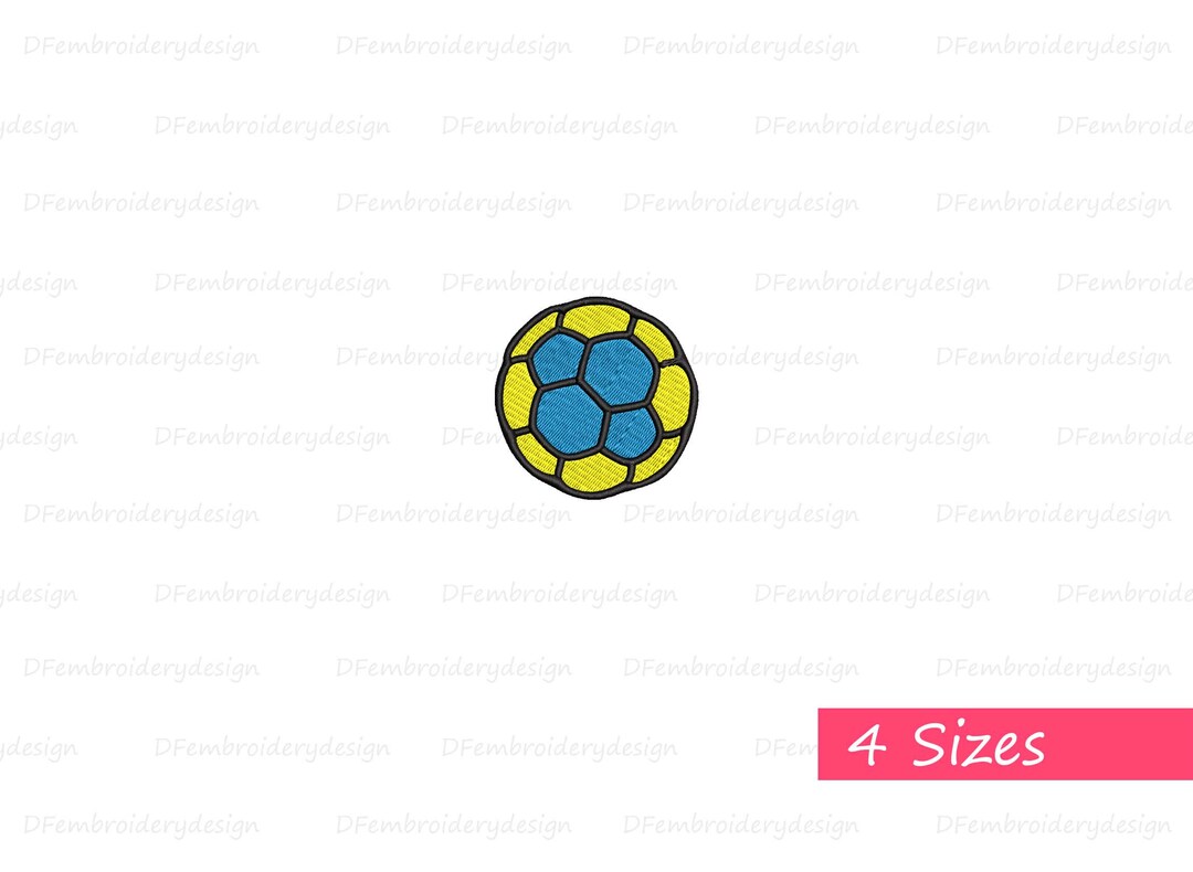 Mini Handball Ball Embroidery Design - Perfect for Sports Fans & Craft ...