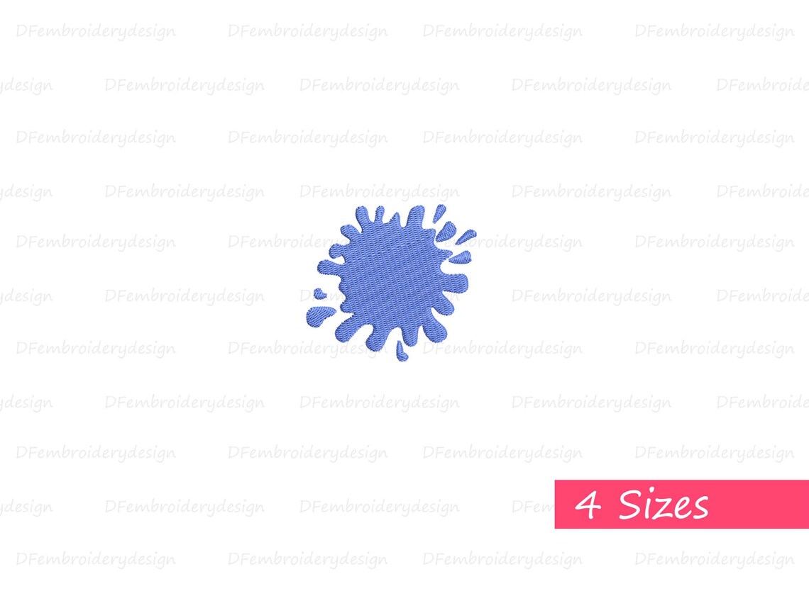 Paint Splatter Machine Embroidery Designs: Artistic Stitch Patterns (4 ...
