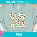 SUMMER FONT Watermelon Summer Watermelon Alphabet Font PNG - Etsy