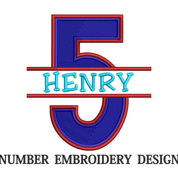 Number Embroidery - Etsy