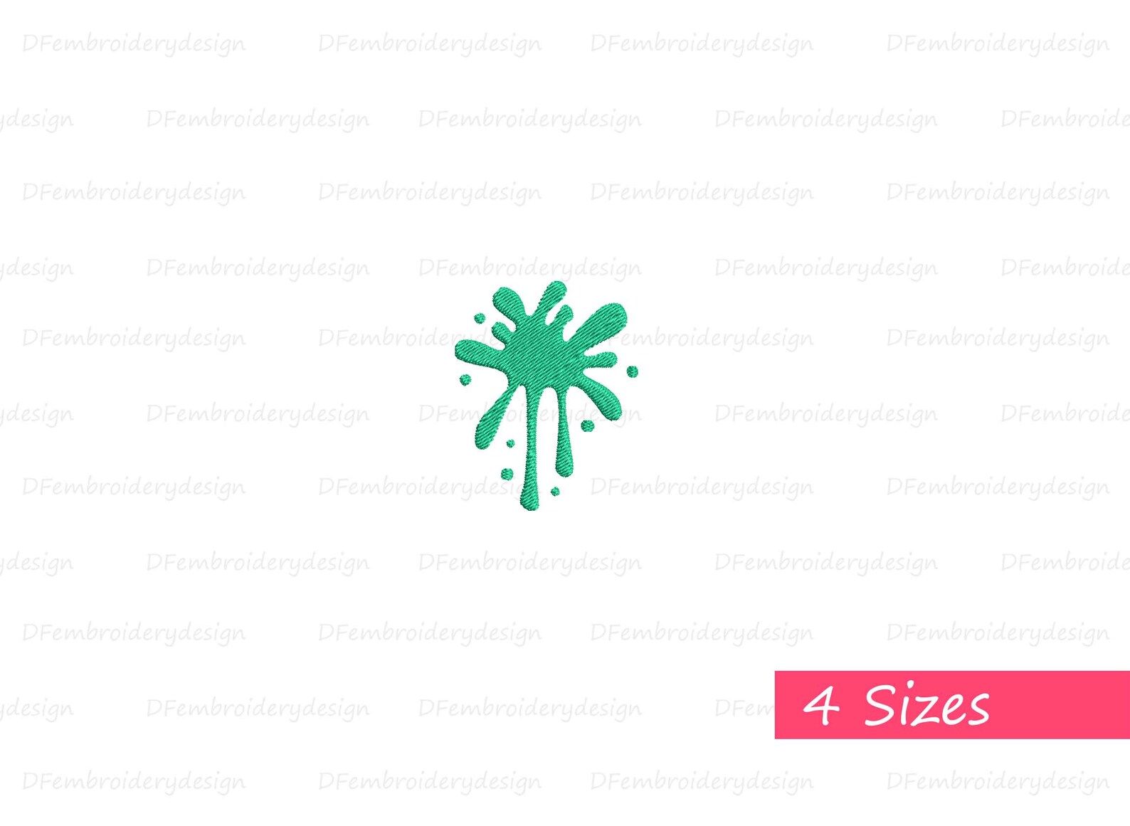 Paint Splatter Machine Embroidery Designs: Artistic Stitch Patterns (4 ...