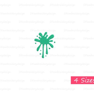 Paint Splatter Machine Embroidery Designs: Artistic Stitch Patterns (4 ...