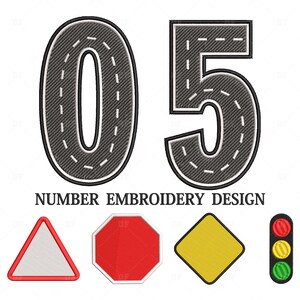 Road Numbers Embroidery Designs, Race Track Numbers Embroidery, SPORT ...