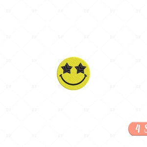 Mini Smile Embroidery Designs, Smiley Embroidery Design, Machine ...