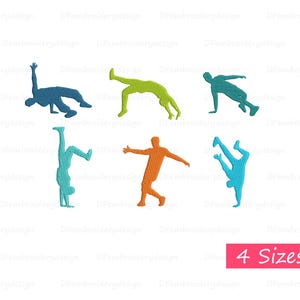 Mini Break Dance Embroidery Designs – Hip Hop Silhouette Machine ...