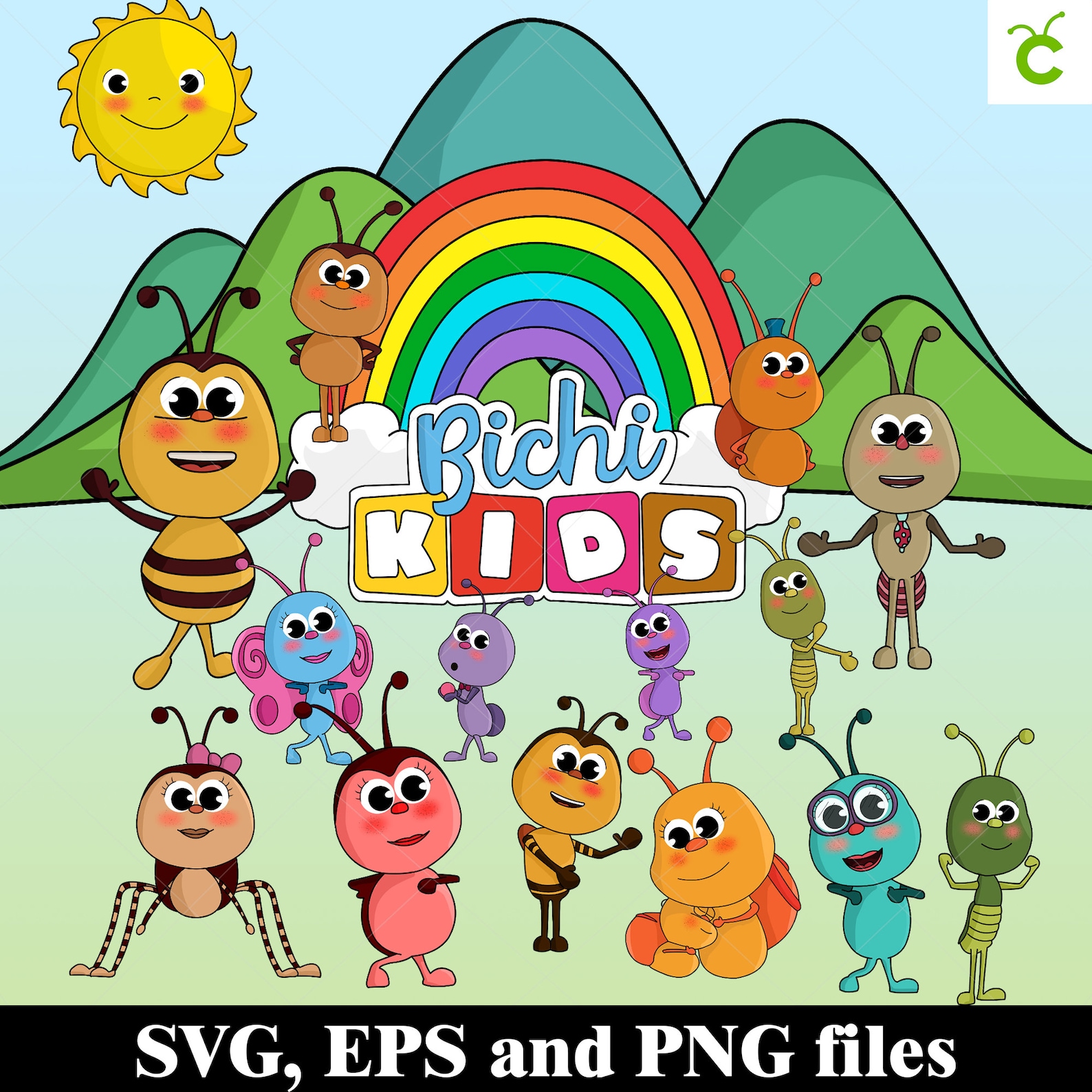 Bichikids Bichikids SVG bundel Bichikids Clipart Bichikids - Etsy België