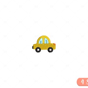 Mini Car Embroidery Design: Vehicle Embroidery File (4 Sizes) (digital ...