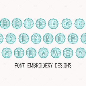 Font Embossed Embroidery Design, Monogram Alphabet Machine Embroidery ...