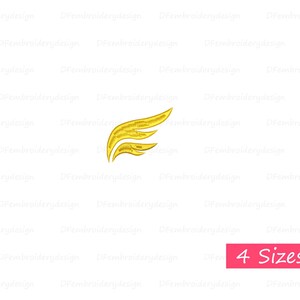 Mini Wing Embroidery Designs, Angel Wings (6 Designs, 4 Sizes) (digital ...