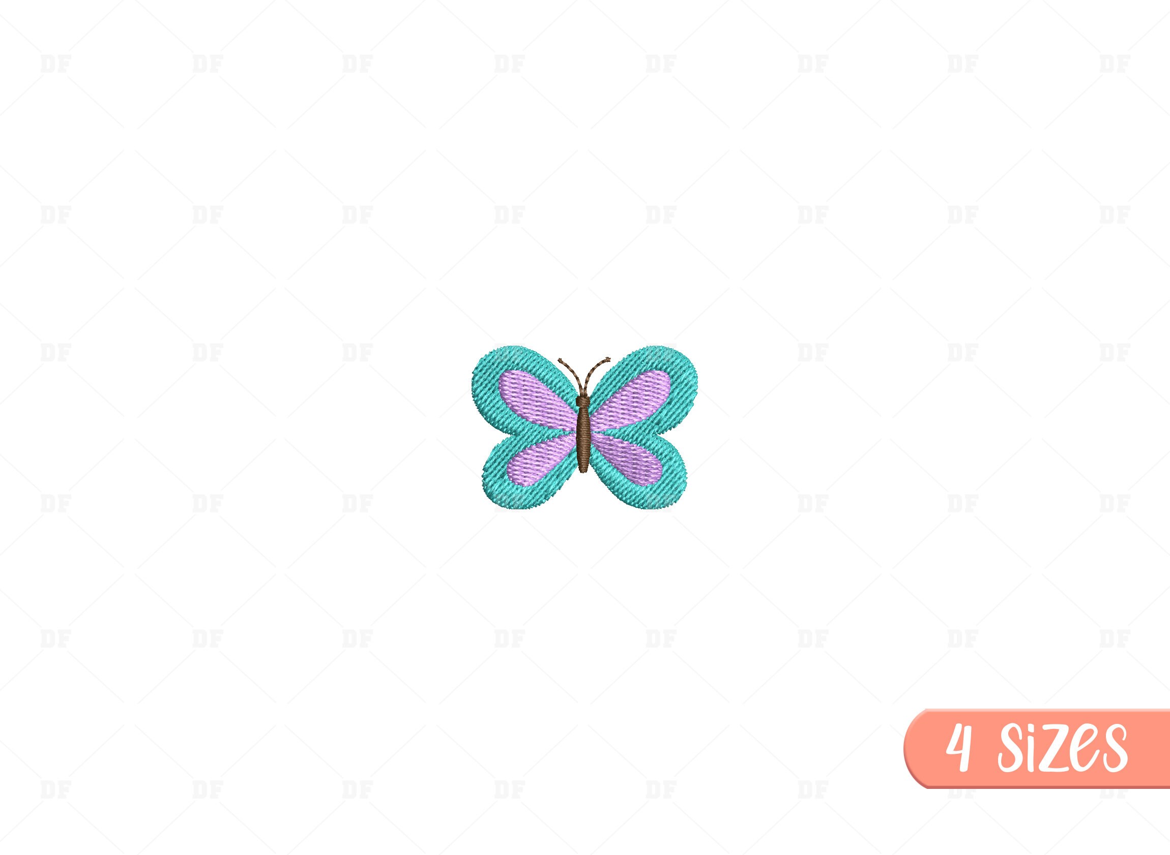 Mini Butterfly Embroidery Design: 6 Designs, 4 Sizes (digital Download ...