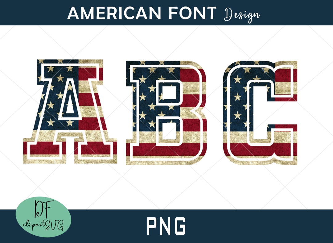 American Alphabet Font, American Number, American Alphabet Clip Art ...