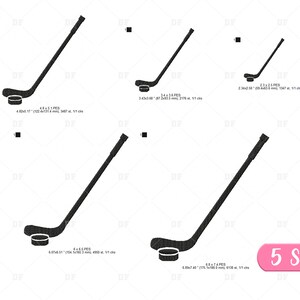 Hockey Sticks Embroidery Design Bundle: Split Stick, 5 Sizes (digital ...