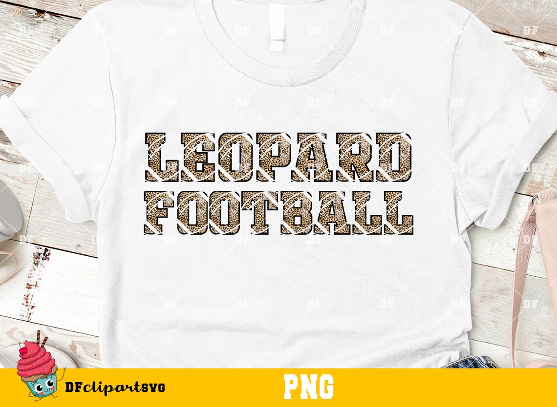 Leopard Football Font American Football Font Football PNG | Etsy