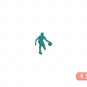 Mini Basketball Player Embroidery Design, Basketball Player Embroidery ...