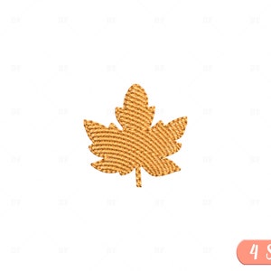 Mini Fall Leaves Embroidery Designs Maple Leaves Machine - Etsy