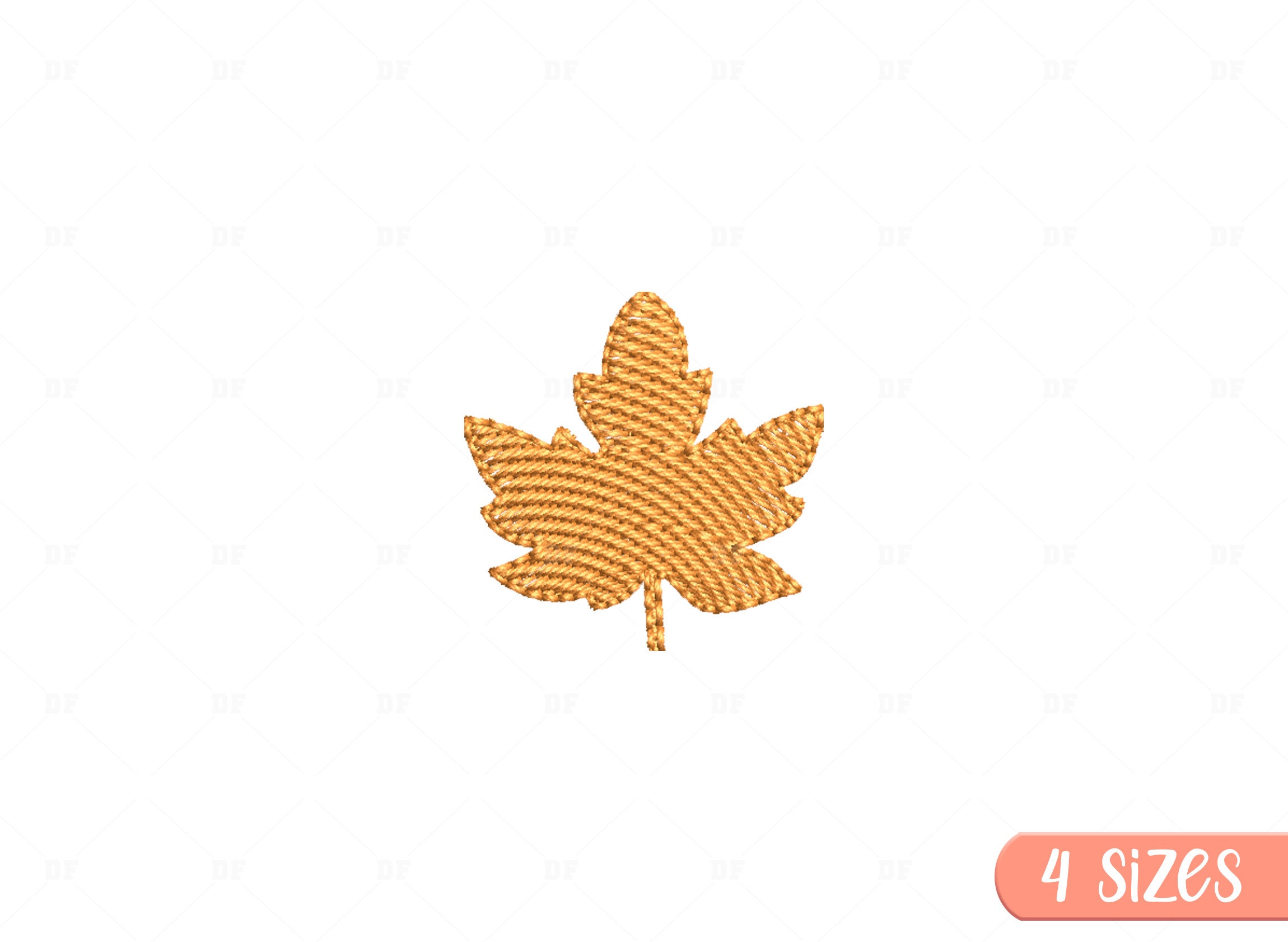 Mini Fall Leaves Embroidery Designs Maple Leaves Machine - Etsy