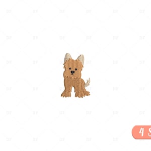 Mini Yorkie Dog Embroidery Designs, Yorkie Dog Embroidery Designs, Dog ...