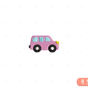 Mini Car Embroidery Design: Vehicle Embroidery File (4 Sizes) (digital ...