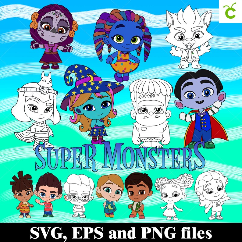 Super Monsters SVG Bundle para cricut Super Monsters SVG - Etsy España