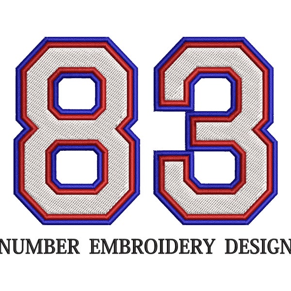 Number Embroidery - Etsy