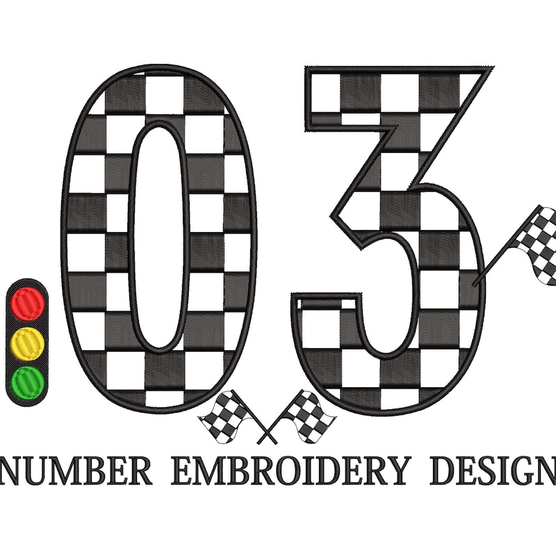 Number Embroidery - Etsy