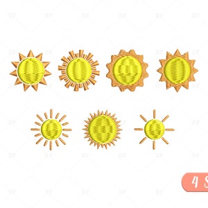 Mini Sun Embroidery Designs, Sun Embroidery Design, Sky Embroidery ...