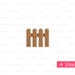 Mini Wooden Fence Embroidery Design: Rustic Garden Pattern (digital ...