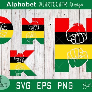 Juneteenth Font Svg Bundle, Layered for Cut in Vinyl With Cricut ...