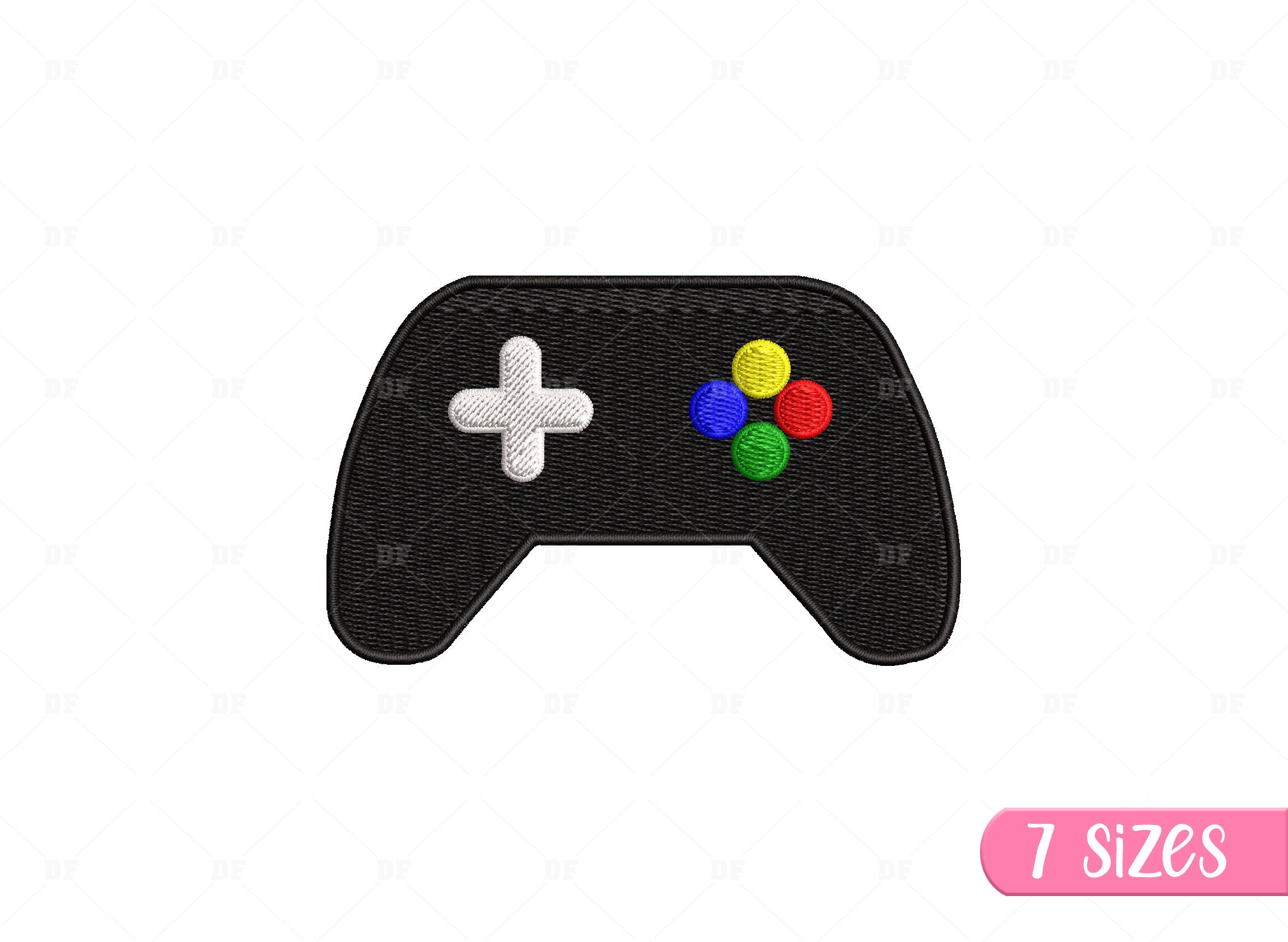 Video Game Controller Embroidery Design Mini Game Controller - Etsy