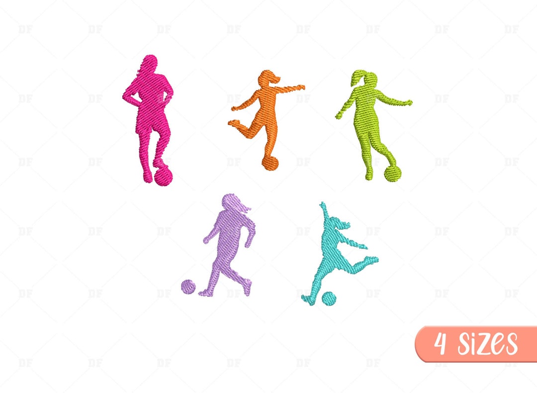 Soccer Girl Embroidery Designs: Sport Embroidery (digital Download) - Etsy