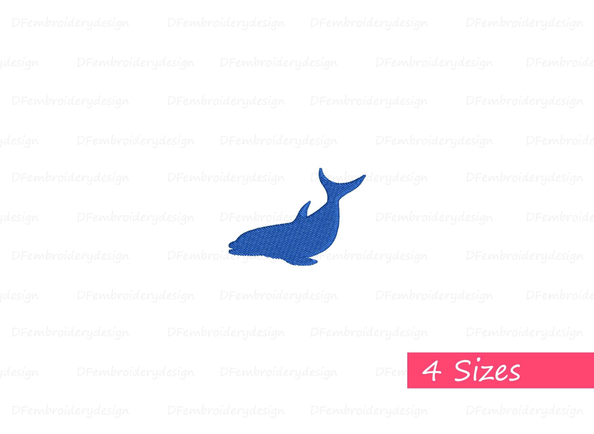 Mini Dolphin Embroidery Designs: Sea Animal Pattern (digital Download ...