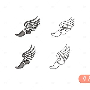 Mini Track and Field Embroidery Design, Track and Field Embroidery ...