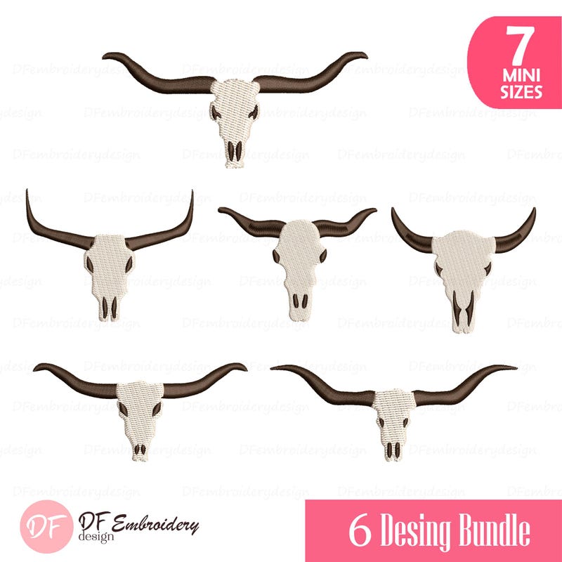 Bull Skull Patch Designs - Etsy