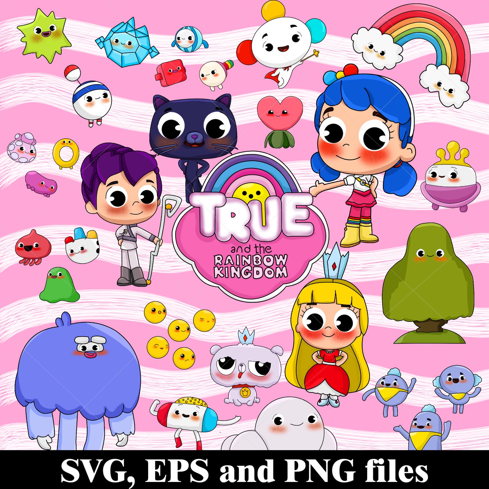 True And The Rainbow Kingdom SVGpng True and Bartleby True | Etsy
