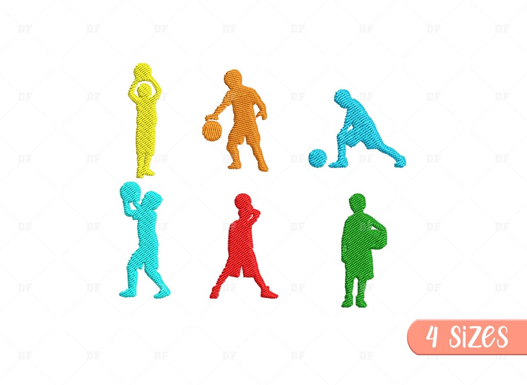 Mini Basketball Kids Embroidery Design, Basketball Boy Player ...