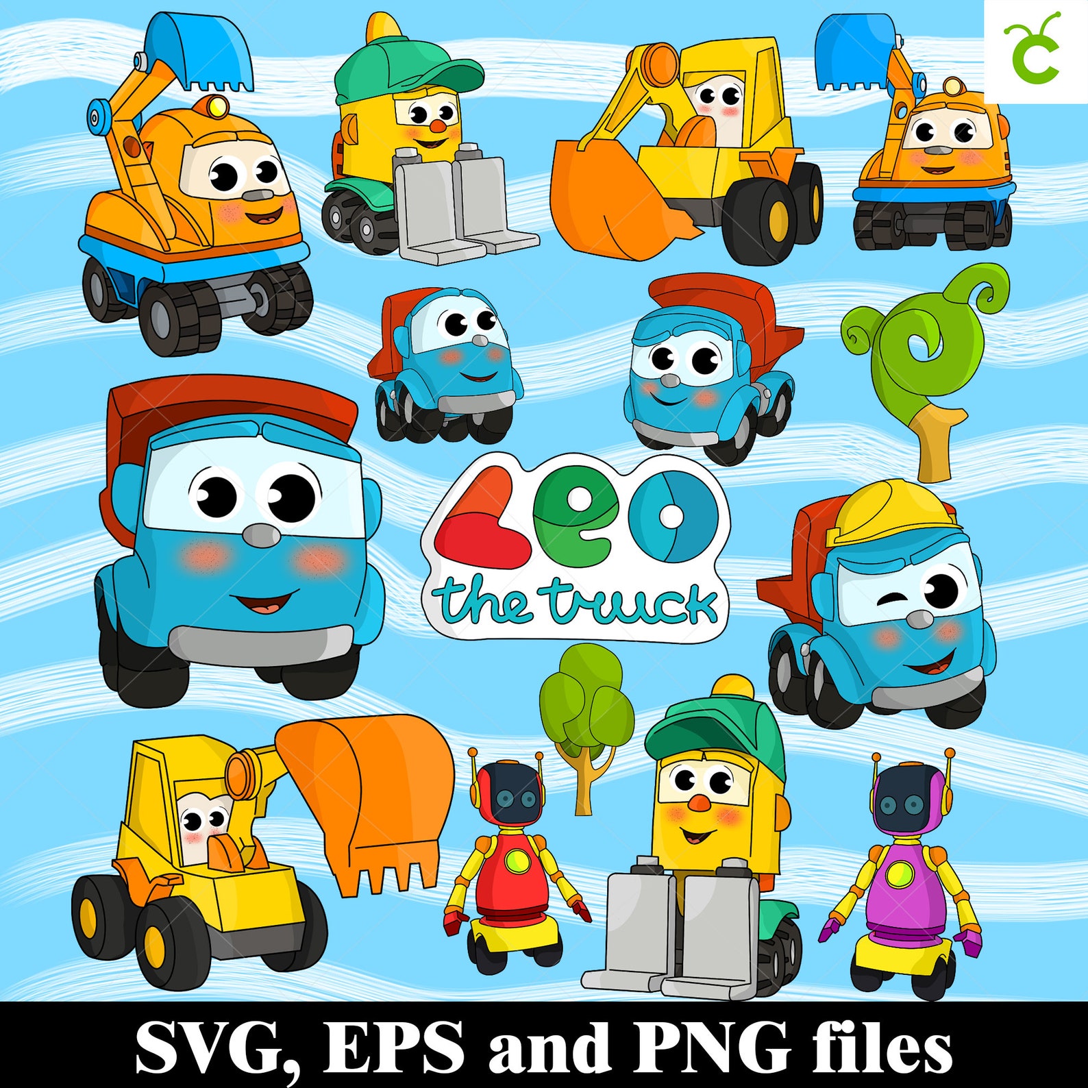 Leo the Truck Leo the Truck SVG Bundle Leo the Truck - Etsy