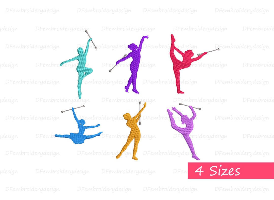 Baton Twirling Embroidery Designs - Majorette Machine Embroidery ...