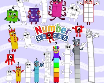 Number Blocks Svg - Etsy